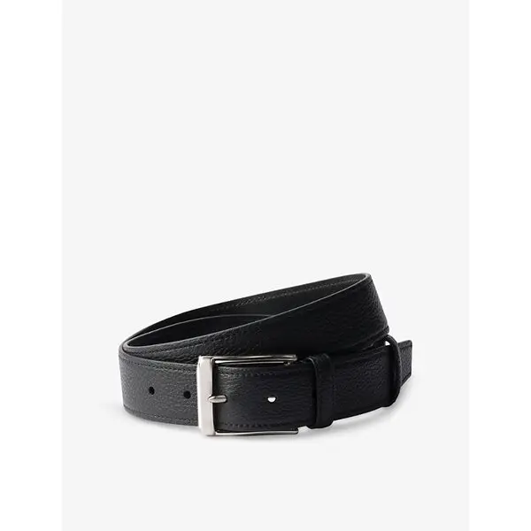 Prada Grained Leather Belt - Black