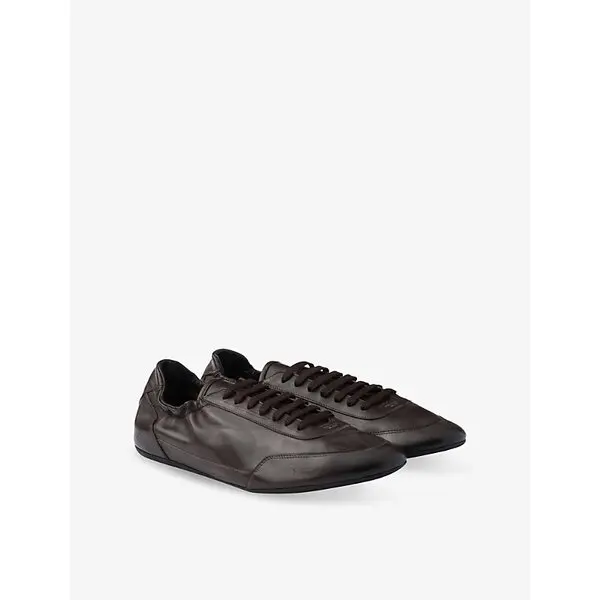 Prada Leather Low-top Trainers - Brown
