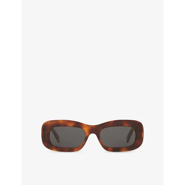 Celine Cat-eye Acetate Sunglasses - Brown