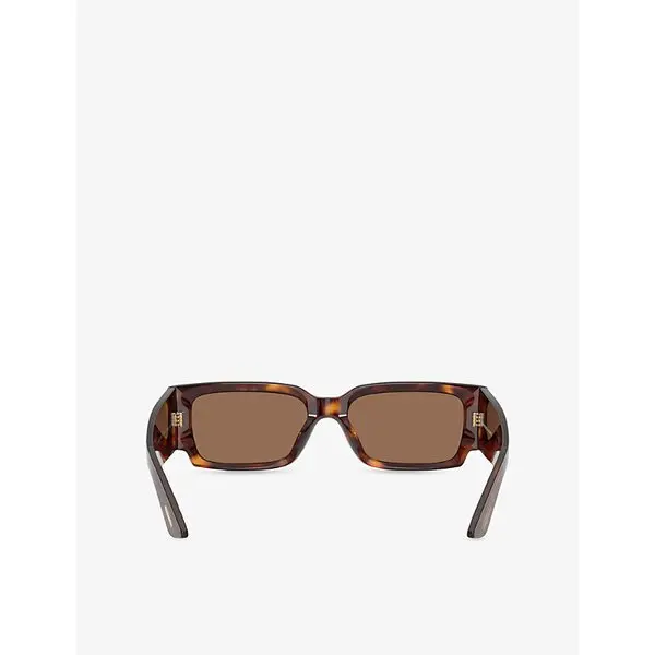 Oliver Spencer Rectangle-frame Sunglasses - Brown