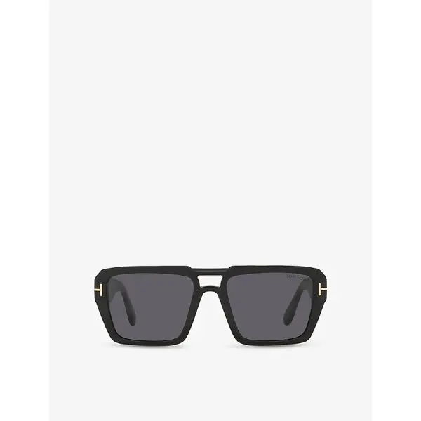 TOM FORD Pilot-frame Acetate Sunglasses - Black