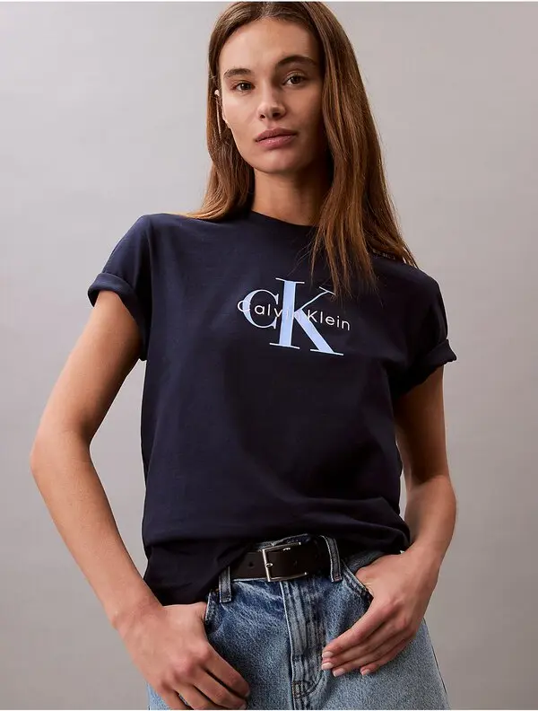 Calvin Klein Monologo Graphic T-shirt - Dark Sapphire