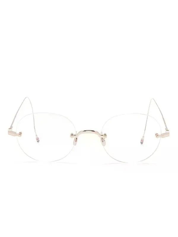 Thom Browne Round-frame Glasses - Silver