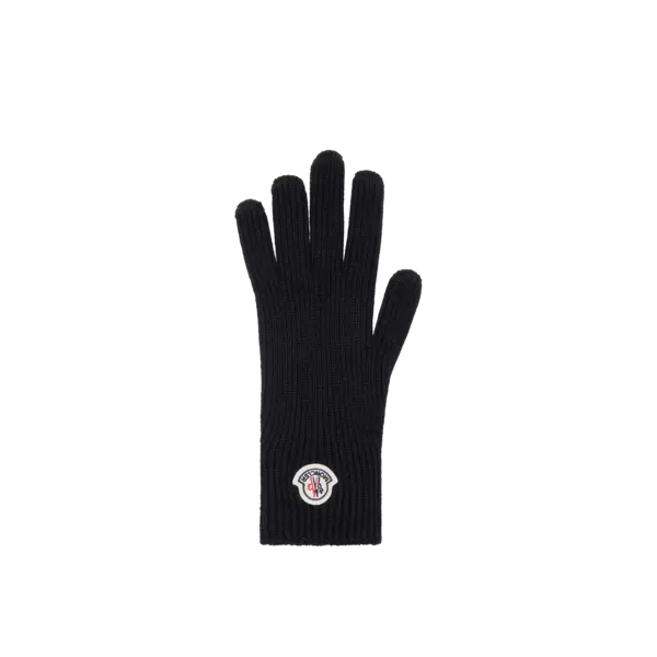 Moncler Wool Gloves - Black