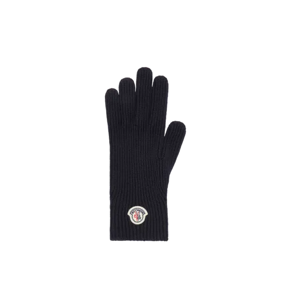 Moncler Wool Gloves - Blue