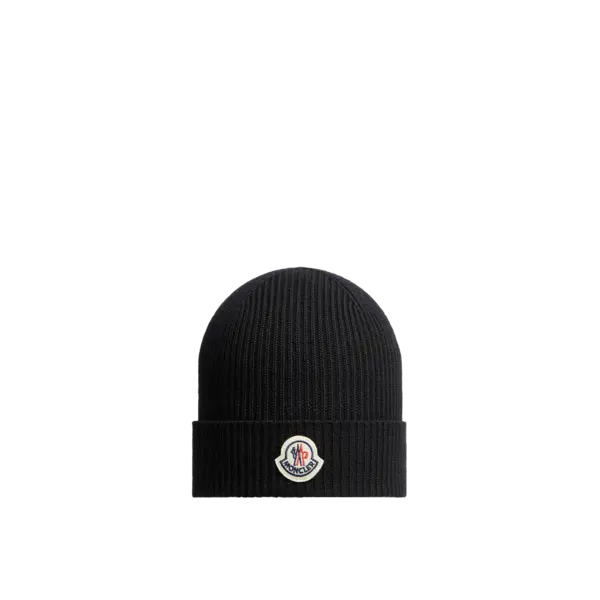 Moncler Wool Beanie - Black