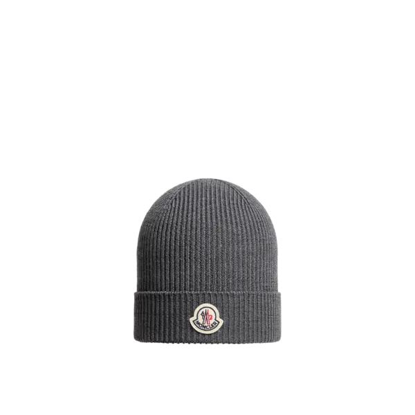 Moncler Wool Beanie - Grey