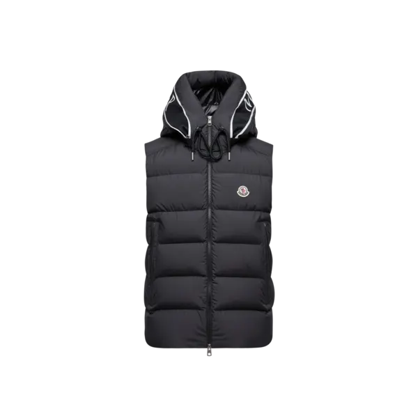 Moncler Cardamine Hooded Down Vest - Black
