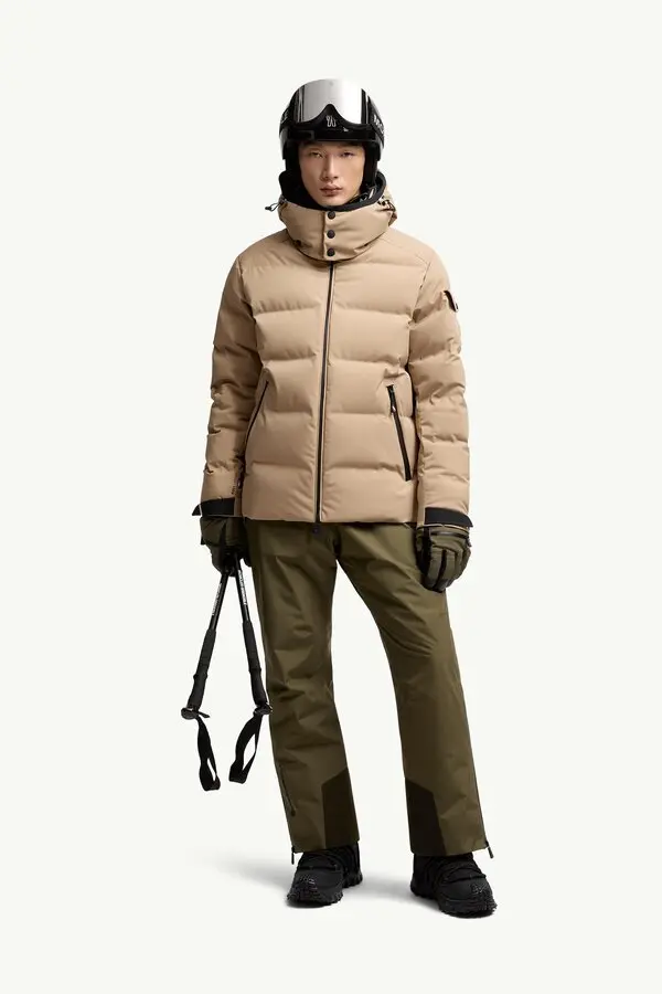 Moncler Montgetech Hooded Down Jacket - Beige