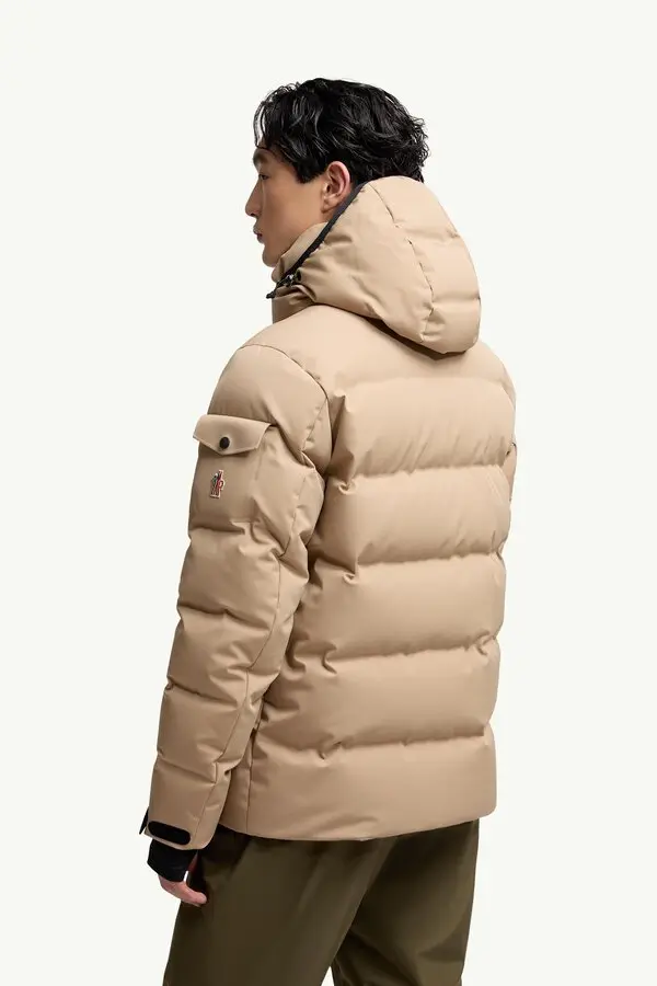 Moncler Montgetech Hooded Down Jacket - Beige