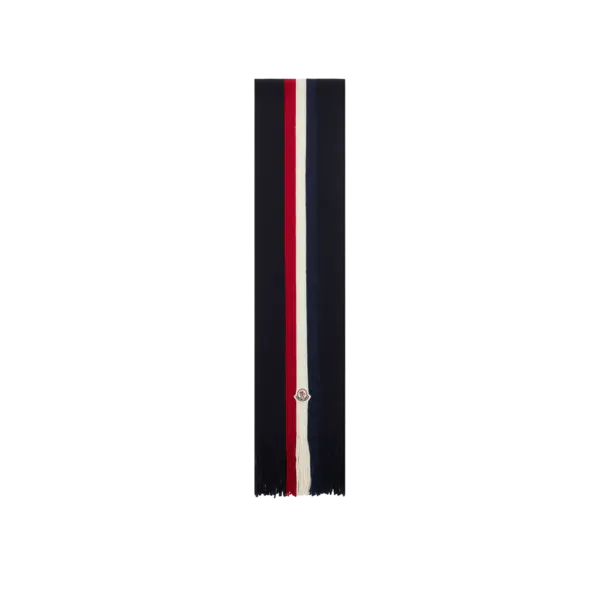 Moncler Tricolour Wool Scarf