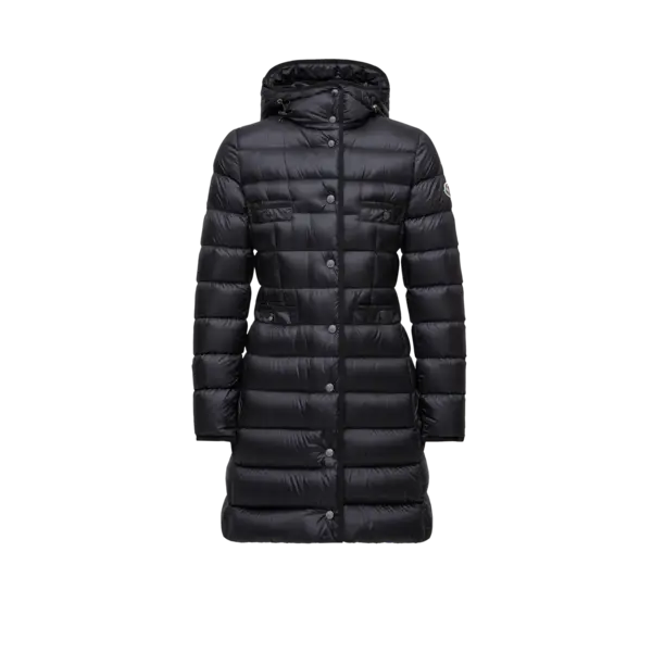 Moncler Hirma Hooded Long Down Jacket