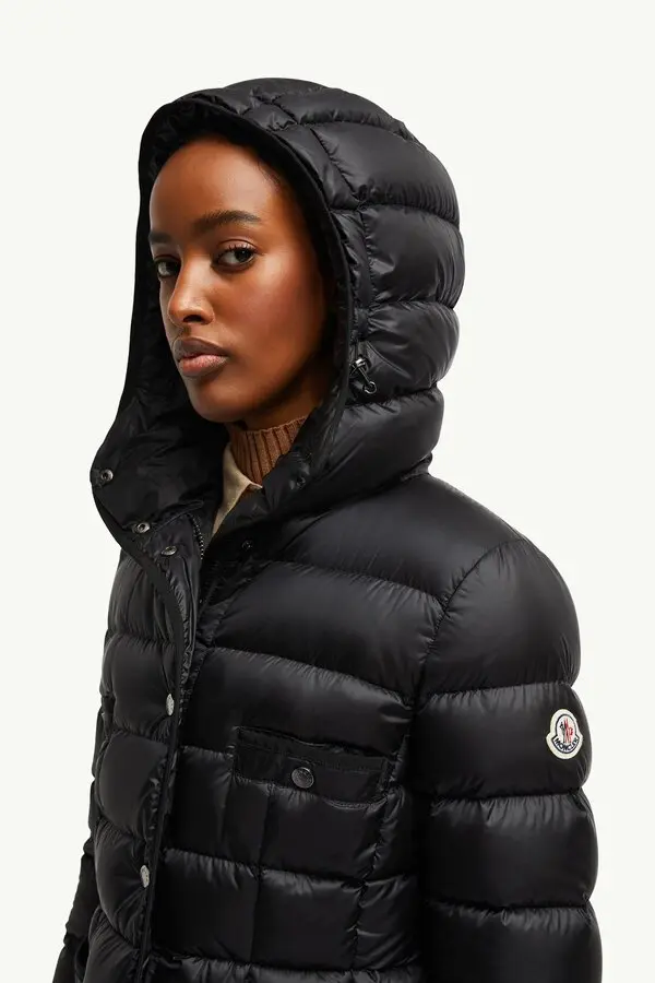 Moncler Hirma Hooded Long Down Jacket