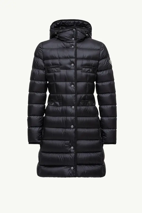 Moncler Hirma Hooded Long Down Jacket