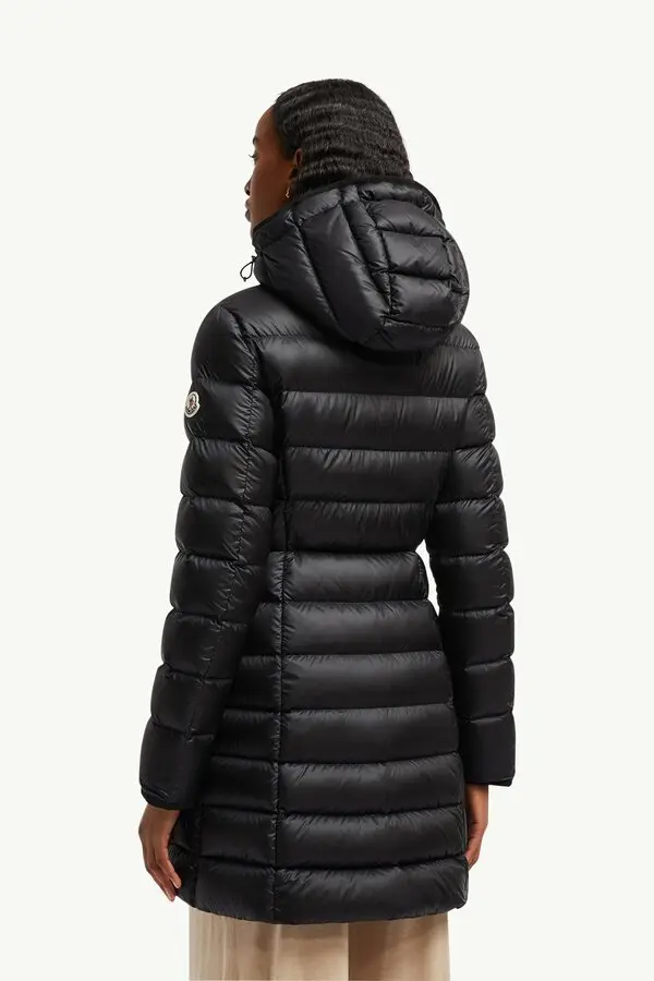 Moncler Hirma Hooded Long Down Jacket