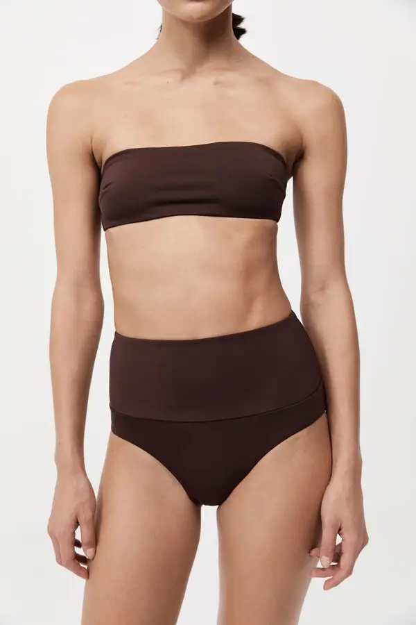 ST AGNI High Waisted Briefs - Cocoa