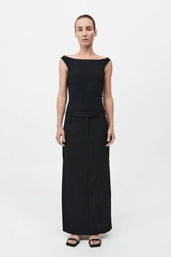 ST AGNI Double Loop Maxi Skirt