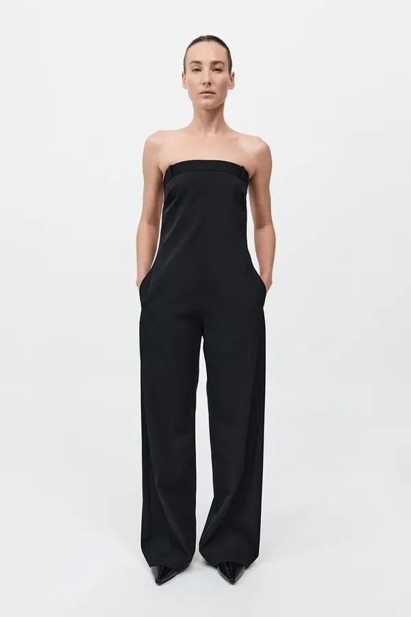 ST AGNI Deconstructed Tailored Jumpsuit - Black