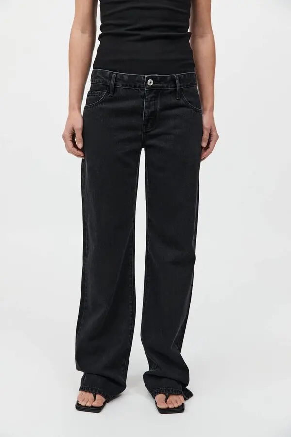 ST. AGNI 90s Low Rise Straight Leg Jeans