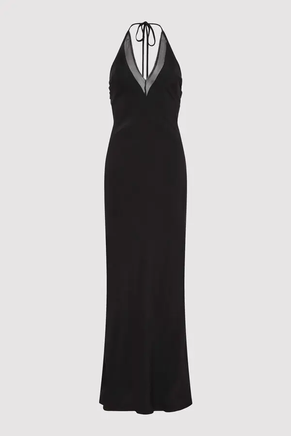 st agni mesh dress St. Agni | Transparent Column Dress
