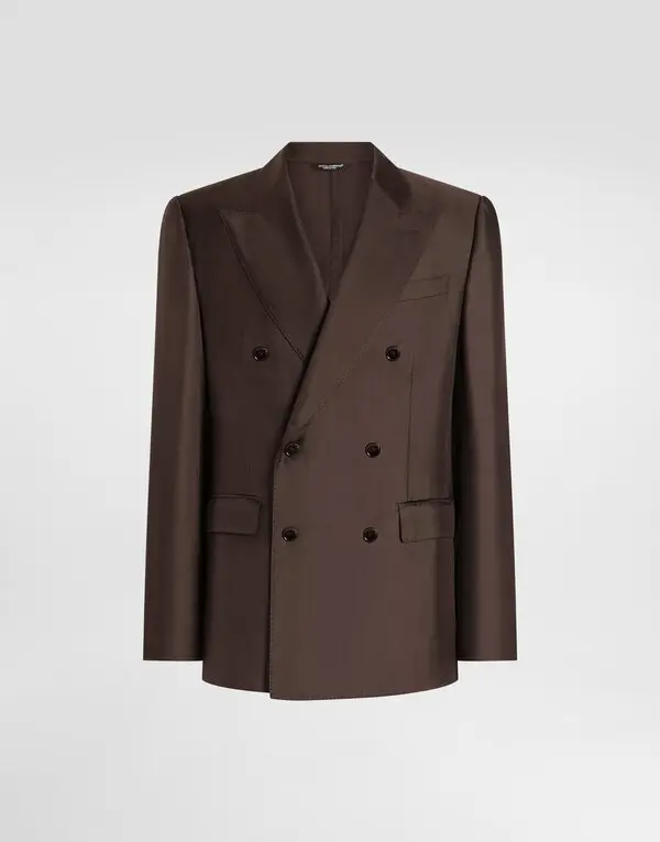 Dolce & Gabbana Sicilia Light Double-breasted Silk Twill Jacket