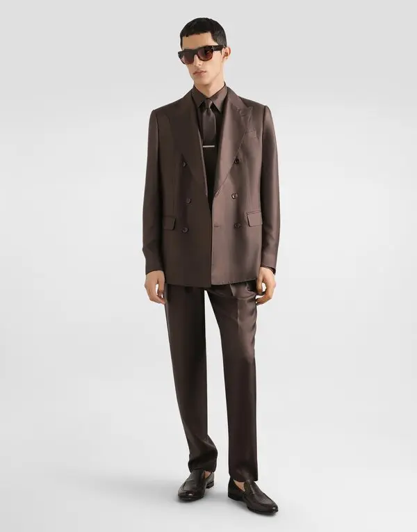 Dolce & Gabbana Sicilia Light Double-breasted Silk Twill Jacket