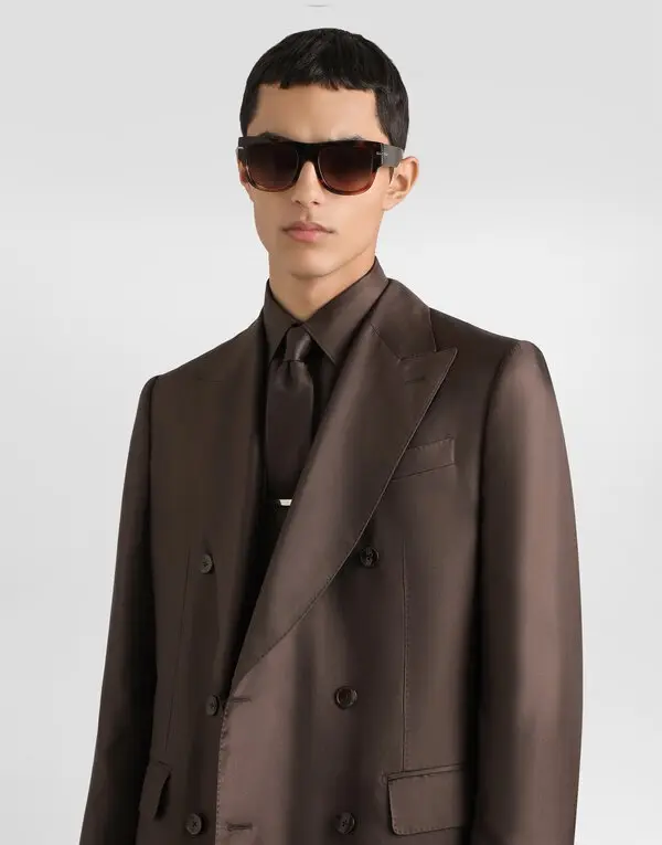 Dolce & Gabbana Sicilia Light Double-breasted Silk Twill Jacket