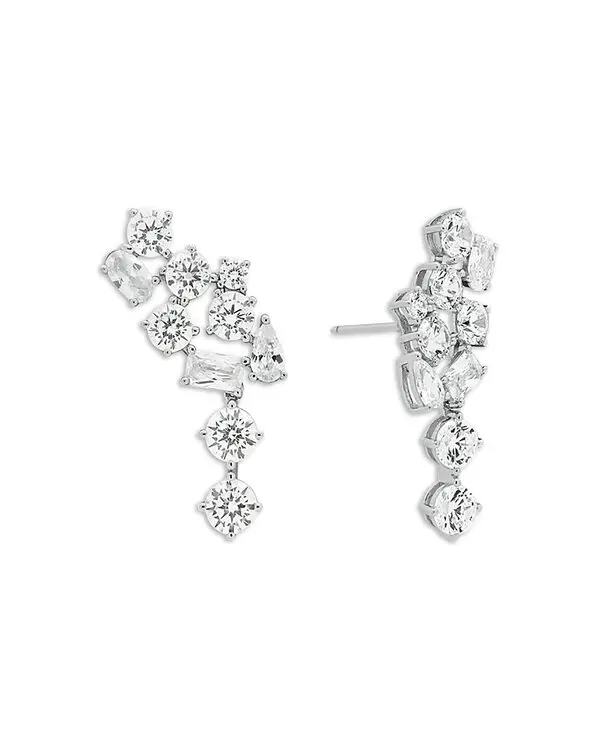 Shashi Jacklyn Cubic Zirconia Earrings - Silver