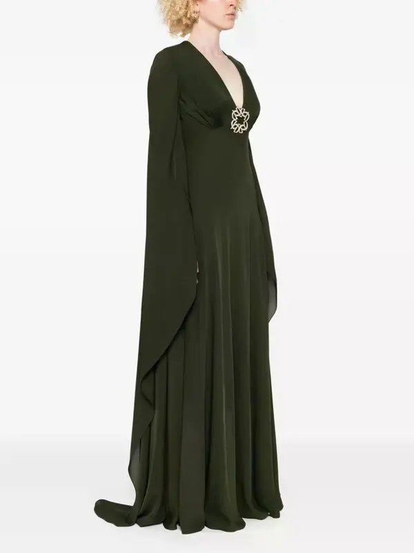 Elie Saab Crystal-embellished Gown