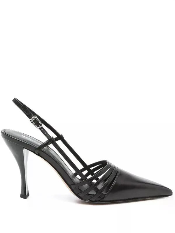 Michael Kors 100mm Leather Slingback Pumps