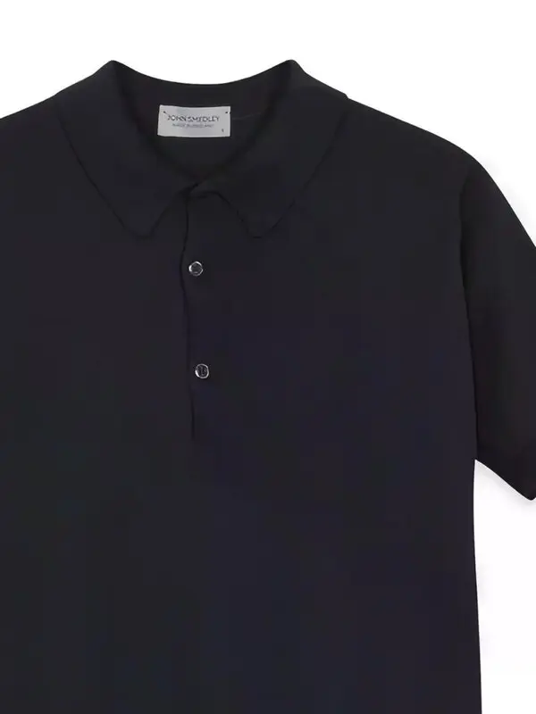 John Smedley Cotton Polo Shirt - Blue