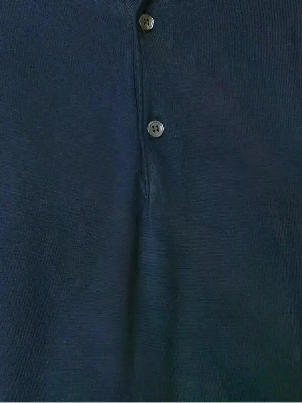 John Smedley Cotton Polo Shirt - Blue