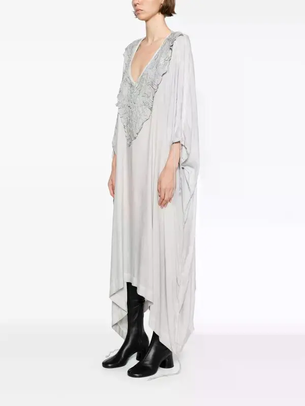 ISAAC SELLAM EXPERIENCE V-neck Dress - Grey