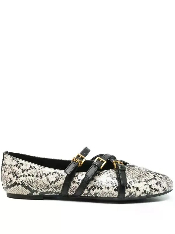 Michael Kors Leather Ballet Flats - Neutrals