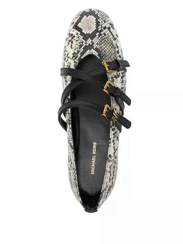 Michael Kors Leather Ballet Flats - Neutrals