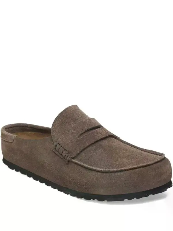 BIRKENSTOCK Naples Suede Loafers - Grey