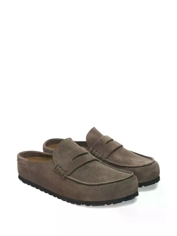 BIRKENSTOCK Naples Suede Loafers - Grey