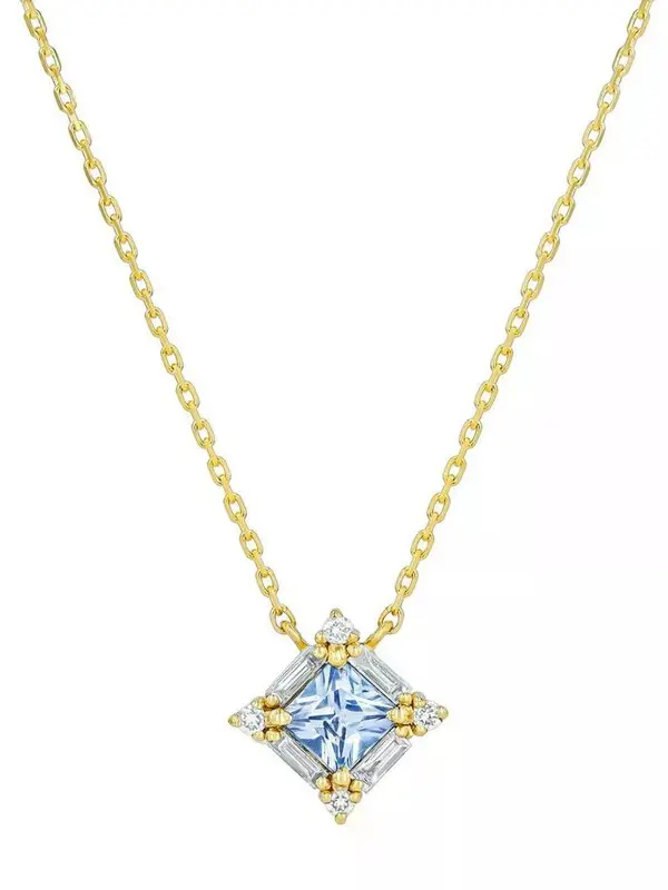 SUZANNE KALAN 18kt Yellow Sapphire And Diamond Necklace - Gold