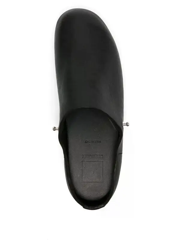 Guidi Leather Mules - Black