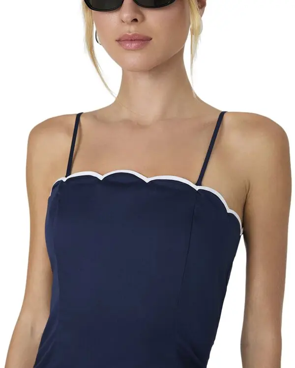 azra contrast mini dress Azra Twill Contrast Mini Dress