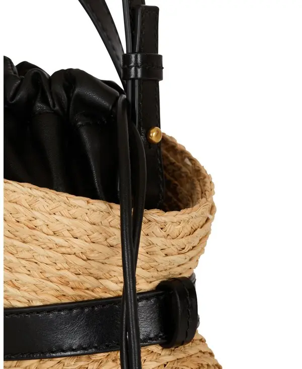 Balmain Shuffle Bag In Raffia