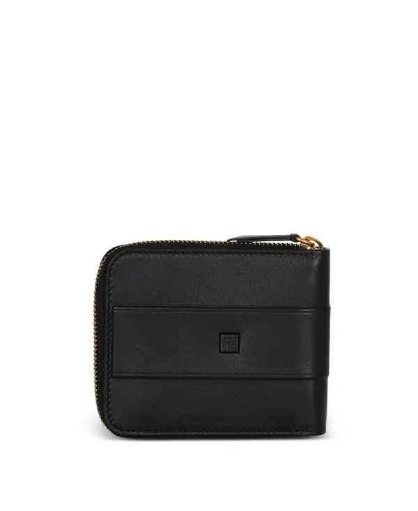 Balmain Anthem Calfskin Leather Card Holder