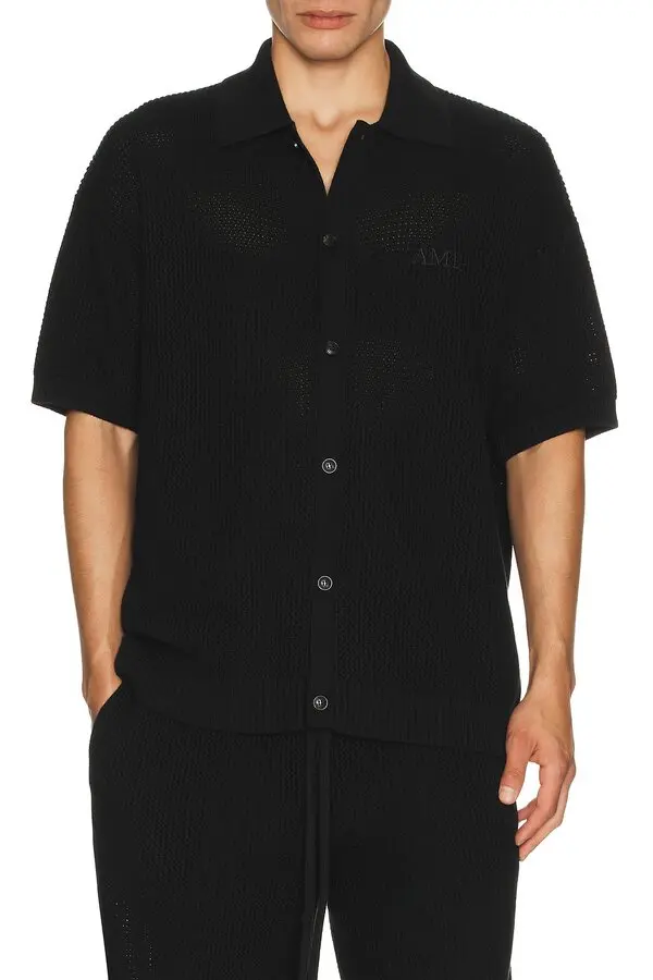 Amiri Crochet Mesh Shirt