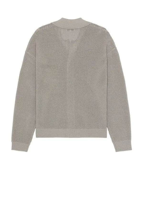 FRAME Open Knit Cardigan - Cloud Grey