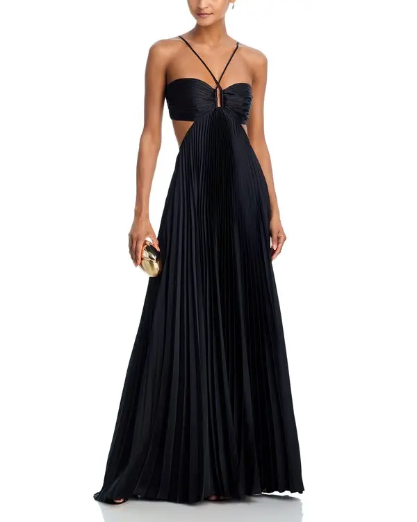 A.l.c. Women's Moira Cutout Halter Dress - Black - Size 6