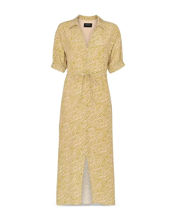 Whistles Petite Tiger Flame Midi Dress