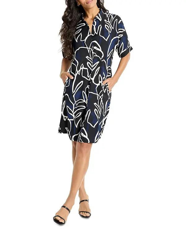 NIC+ZOE Devon Printed Dress - Black Multi