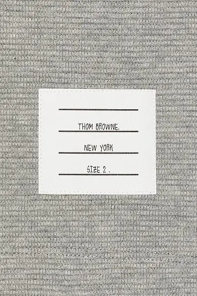 Thom Browne Short Sleeve Rib Polo