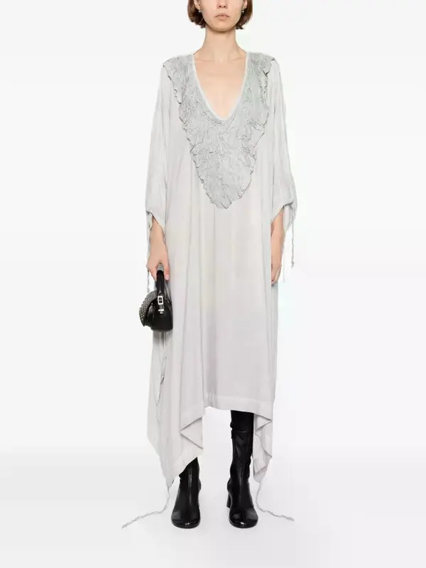 ISAAC SELLAM EXPERIENCE V-neck Dress - Grey