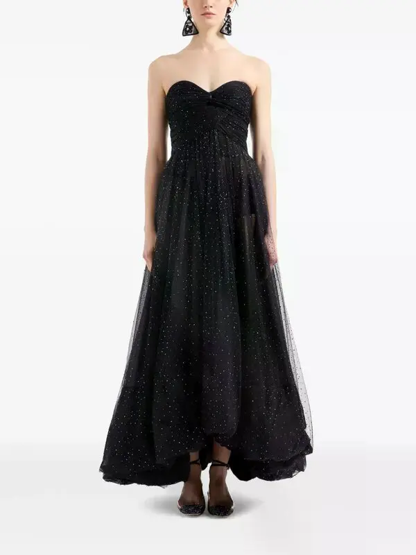 Giorgio Armani Sequin-embellished Strapless Dress
